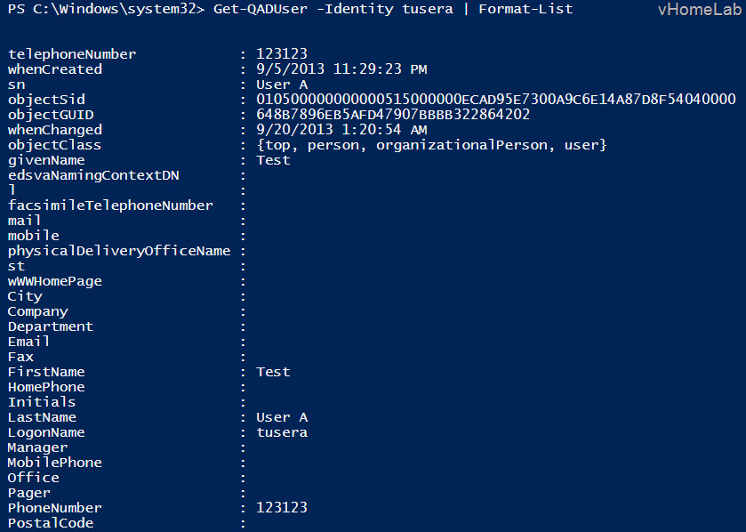 Export Active Directory User details to Excel using PowerShell | vHomeLab